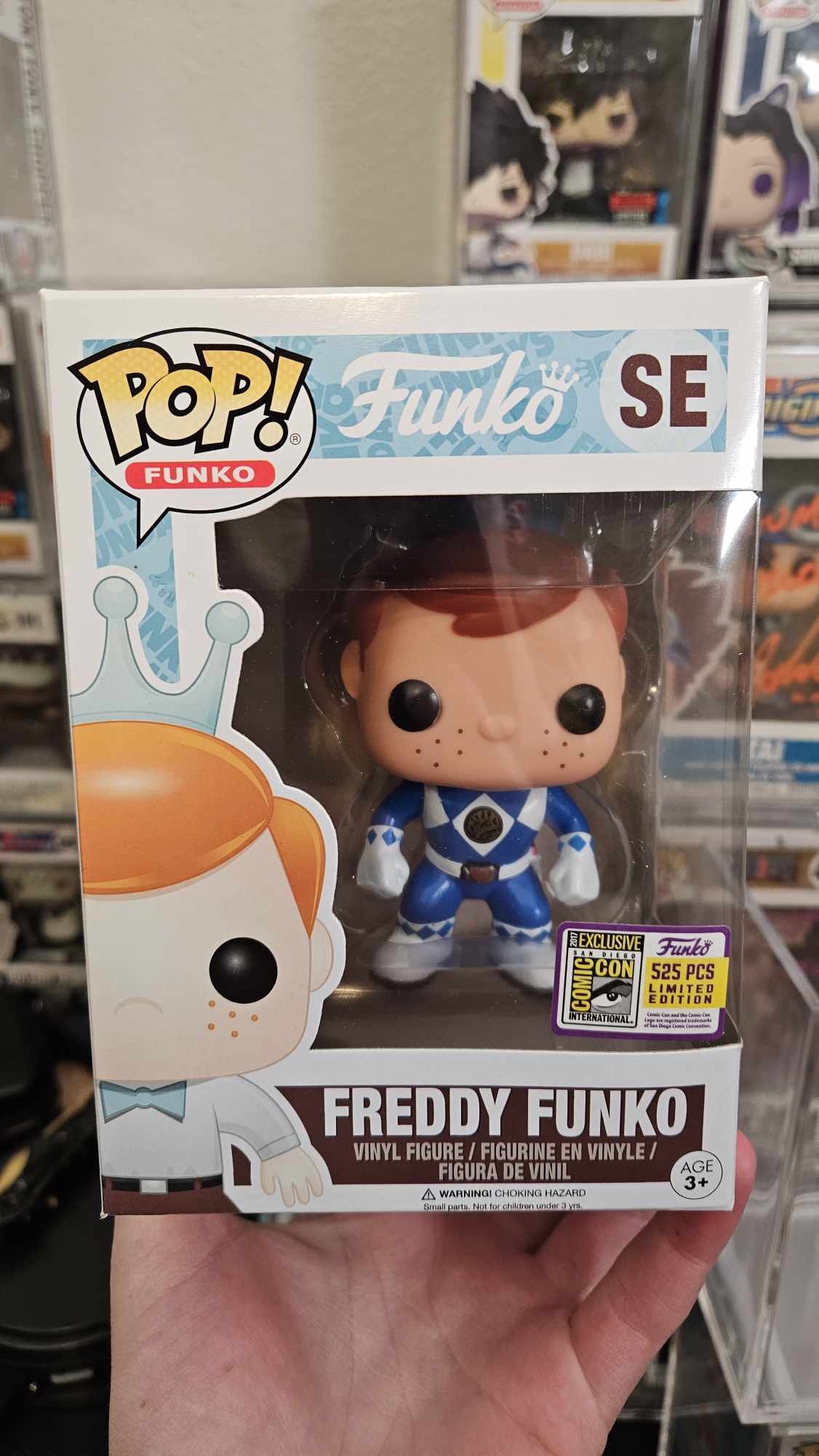 Freddy Funko As Blue Power Ranger Pop LE 525 Pieces