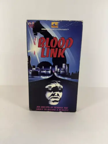 Blood Link ( VHS, 1986 ) Horror, Embassy Home Ent. Cameron Mitchell