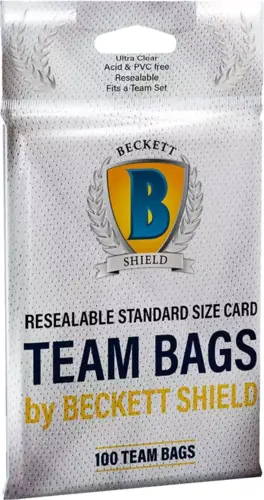 Beckett Shield Team Bags (Box of 15 packs, 100 sleeves/pack)