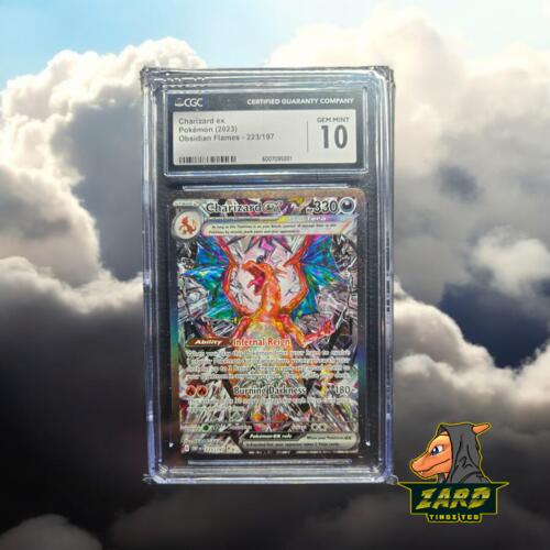 CGC 10 GEM MINT CHARIZARD ex SIR Obsidian Flames 223/197