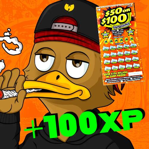 10 Ducks + (100 XP & Bonus Scratcher)