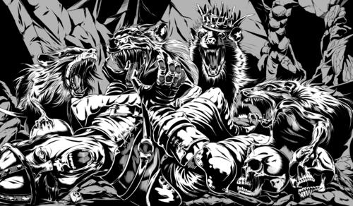 Rat King signed playmat