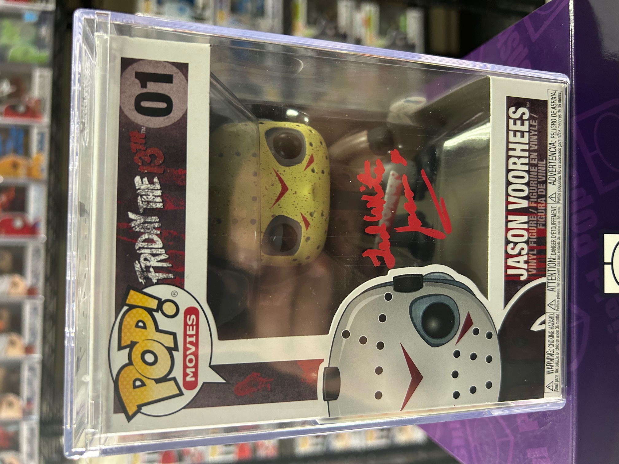 Ted White Signed Jason Voorhees Funko