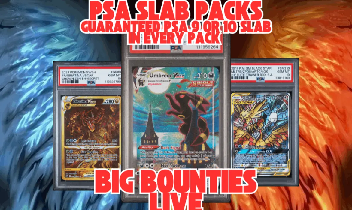 New Big Bounties! PSA Slab Packs wi/ PSA 10 Umbreon VMax Chase!