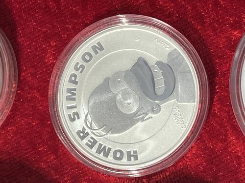 2022 Homer Simpson Silver Coin